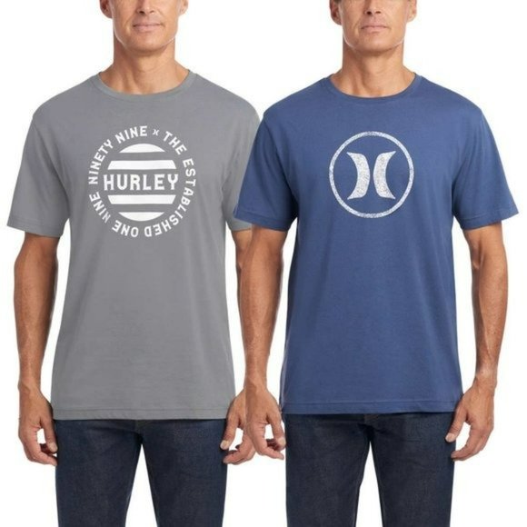 Hurley | Shirts | Nwt Hurley 2pack Mens Logo Graphic Print Soft Cotton ...